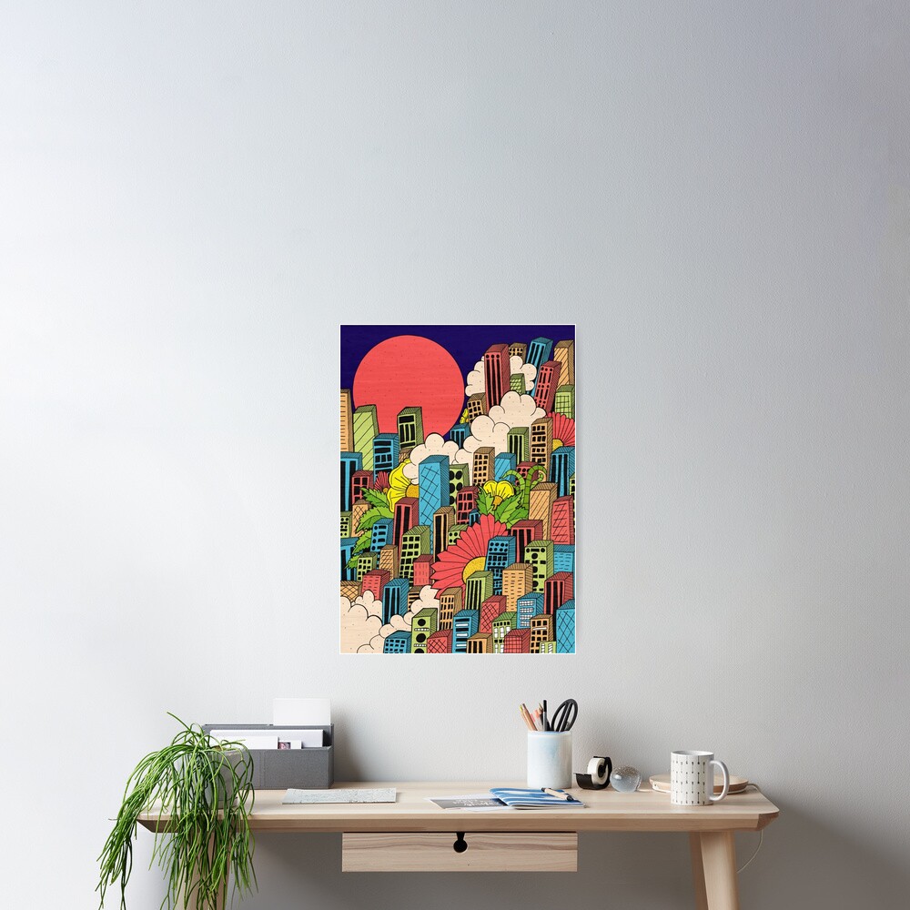 "Cityscape" Poster for Sale by steveswade | Redbubble