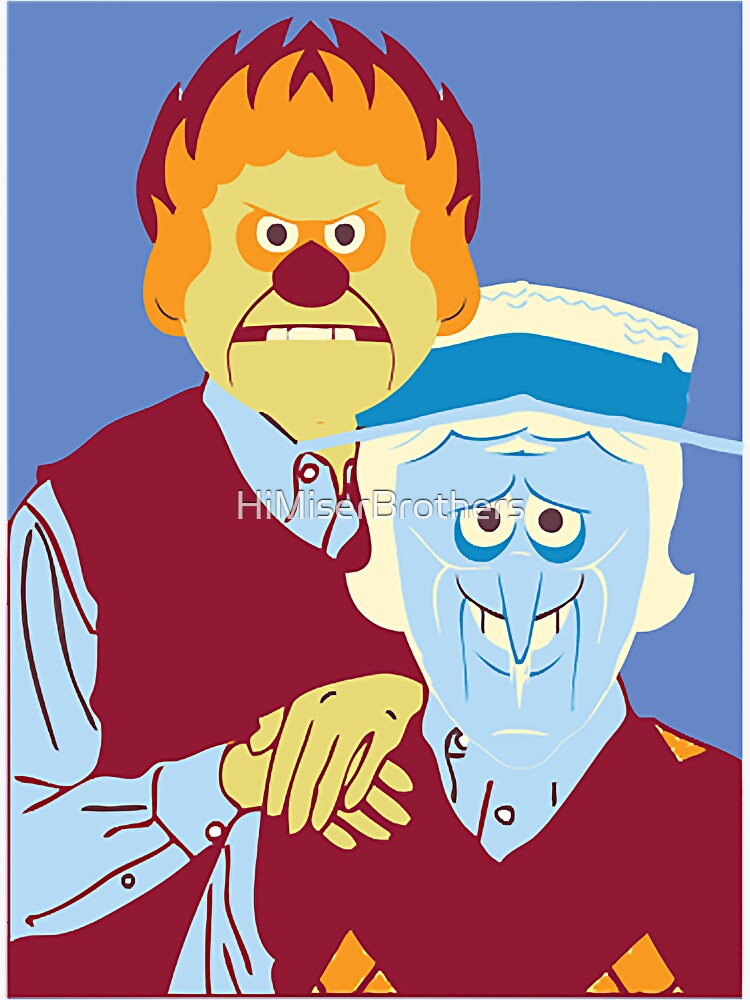 "Snow Miser snow and heat miser brothers" Sticker for Sale by ...