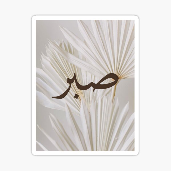 "Sabr arabic calligraphy aesthetic " Sticker for Sale by Nishad4 ...