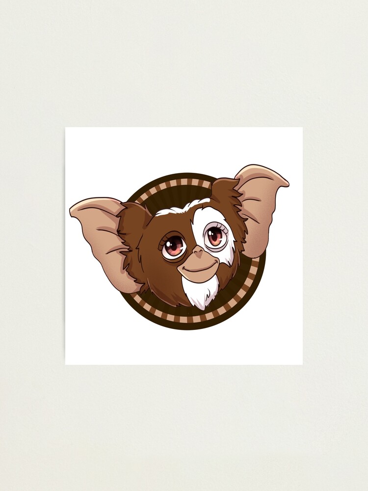 " Cute Chibi Gremlins Gizmo Logo " Photographic Print by IEXART | Redbubble