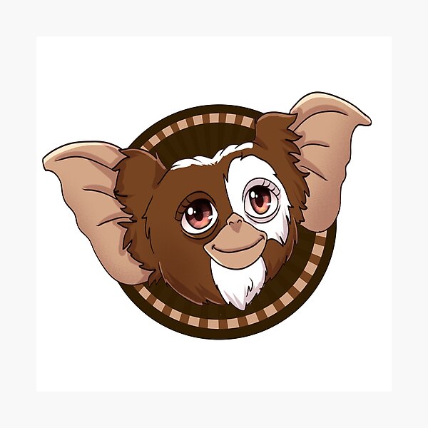 " Cute Chibi Gremlins Gizmo Logo " Photographic Print by IEXART | Redbubble