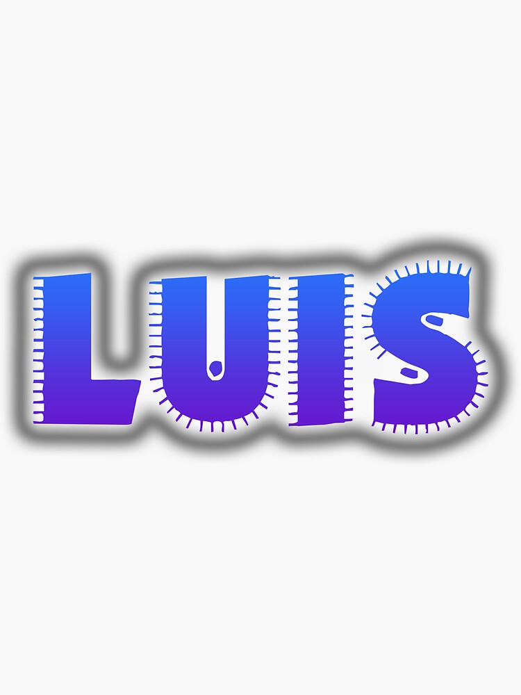 "LUIS" Sticker for Sale by vidacnodic | Redbubble
