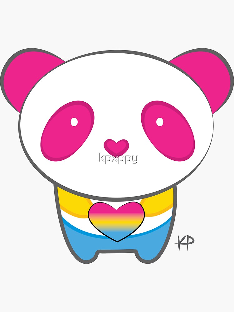 "Pansexual Panda!" Sticker by kpxppy | Redbubble
