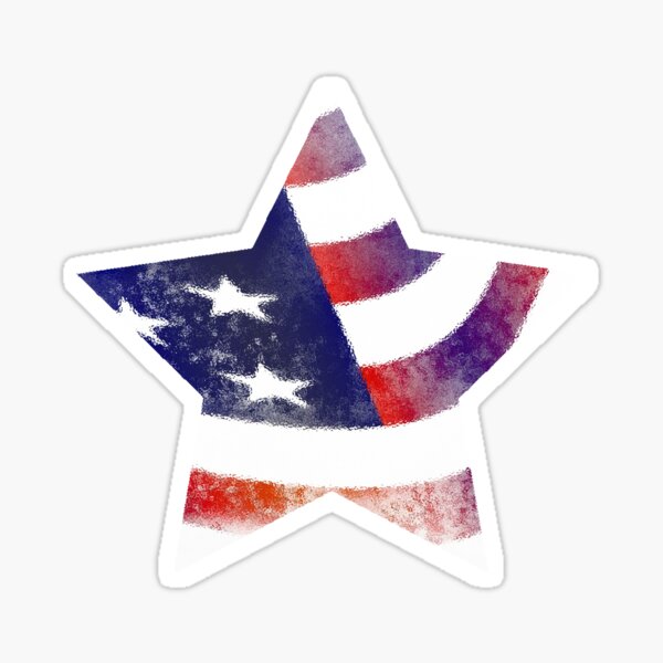"American national flag star" Sticker for Sale by Zip-Zup | Redbubble