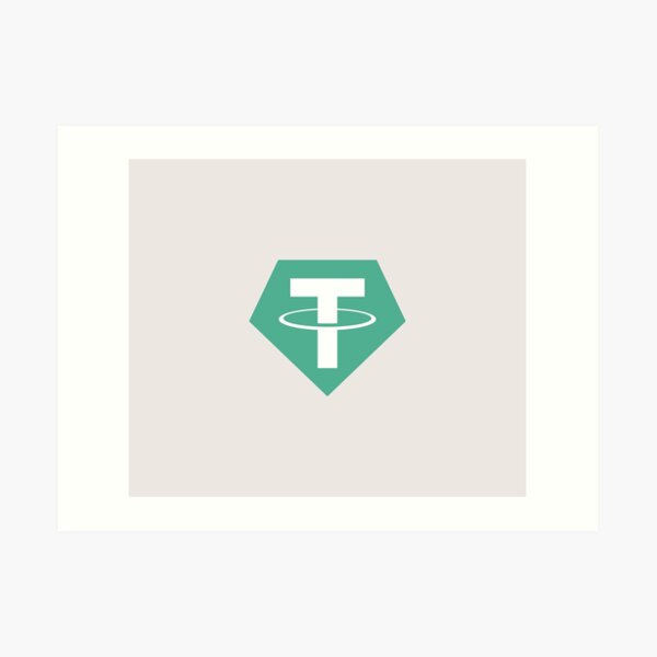 "Tether Logo" Art Print by 1Neno7 | Redbubble