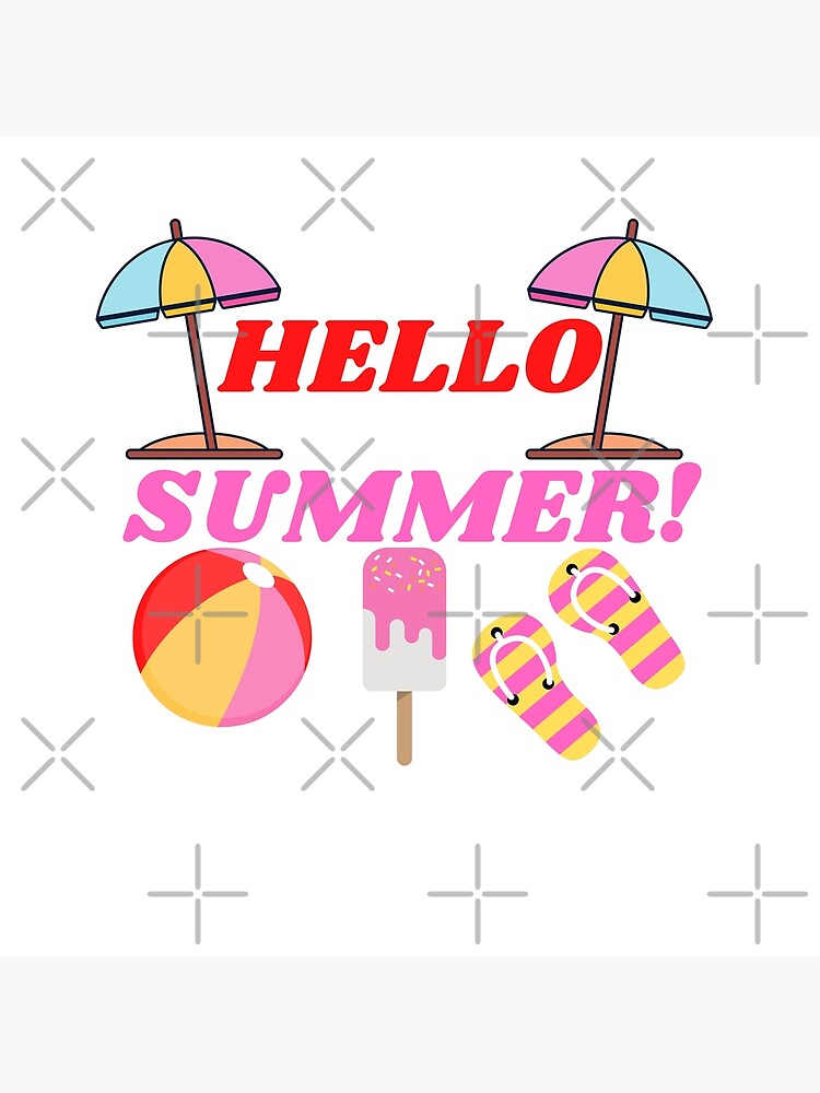 "Hello Summer, Summer Bank Holidays" Poster for Sale by coolart33 ...