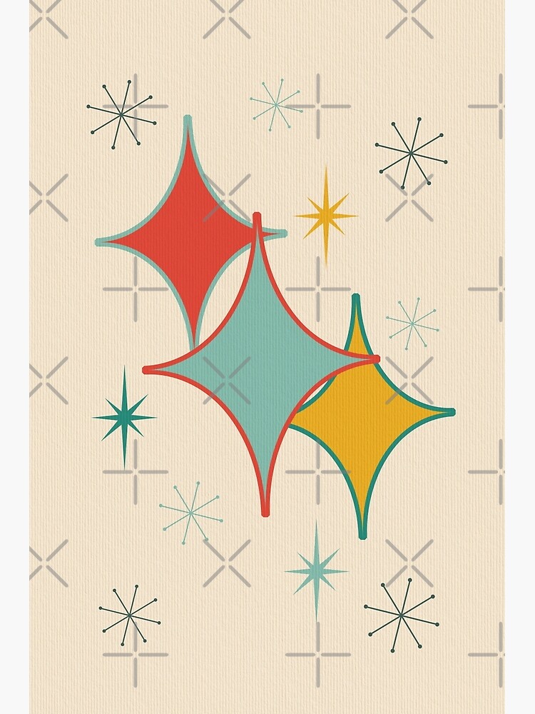 "Mid Century Atomic Age Composition 4" Poster by Tramasdesign | Redbubble