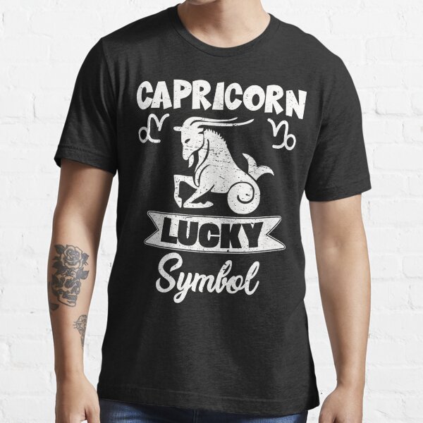 Capricorn Lucky Symbol Astrology Horoscope Sign Cute Zodiac T Shirt