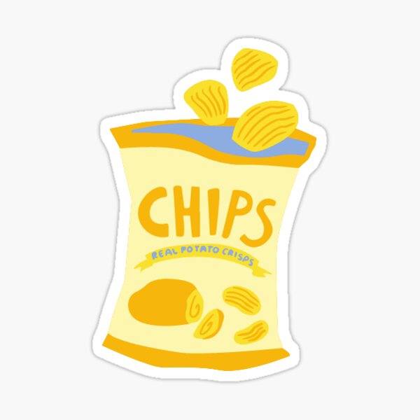 "Potato chips " Sticker for Sale by Seraphim-9 | Redbubble
