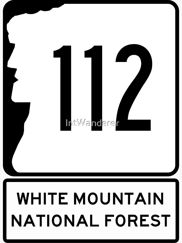 "NH 112 - White Mountain National Forest - New Hampshire " Sticker for ...