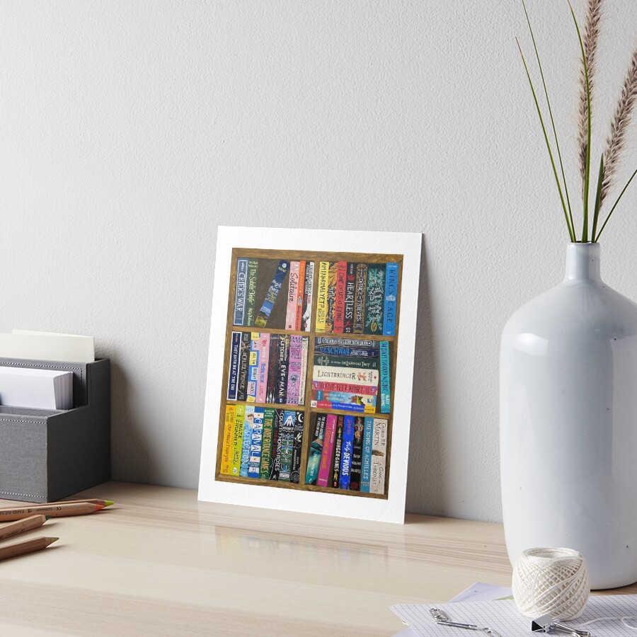 "Hand Painted Bookcase" Poster for Sale by paintdbookstore | Redbubble
