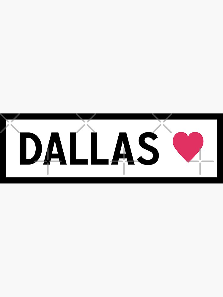 "Dallas" Sticker for Sale by alison4 | Redbubble