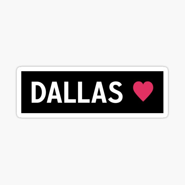 "Dallas" Sticker by alison4 | Redbubble
