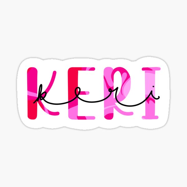 "Keri" Sticker for Sale by Nikki12345 | Redbubble