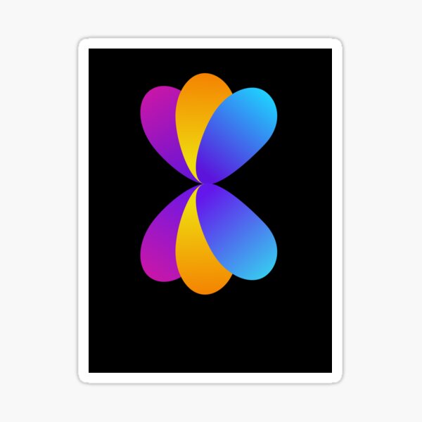 "color logo" Sticker for Sale by TLAHASHI | Redbubble