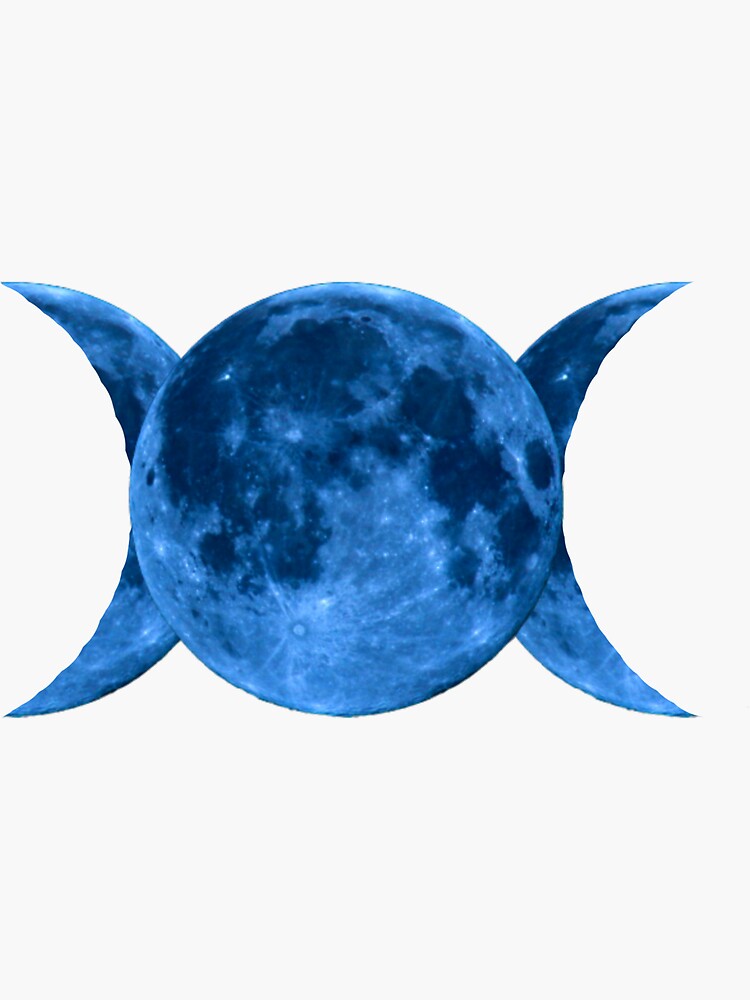 "Triple moon" Sticker for Sale by Nyx-Chaos | Redbubble