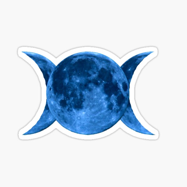 "Triple moon" Sticker for Sale by Nyx-Chaos | Redbubble