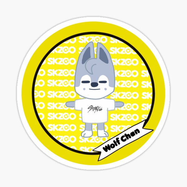 "Stray kids - skzoo wolf chan" Sticker for Sale by LilMissRandom17 ...