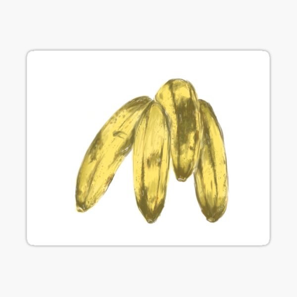 "Hey Banana!" Sticker for Sale by TinyArtventures | Redbubble