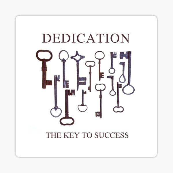 "DEDICATION - The Key to Success - Antique / vintage keys - minimalist ...