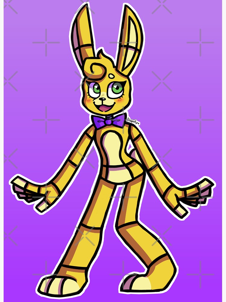 "Spring Bonnie" Sticker for Sale by DragonfyreArts | Redbubble