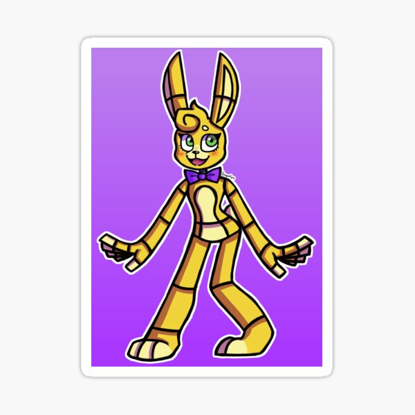 "Spring Bonnie" Sticker for Sale by DragonfyreArts | Redbubble