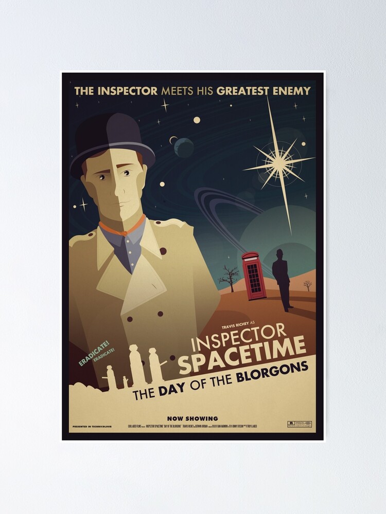 "Inspector Spacetime: Day of the Blorgons" Poster for Sale by Jonny ...