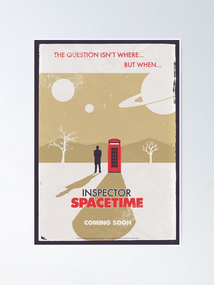 "Inspector Spacetime" Poster for Sale by ameba2k | Redbubble
