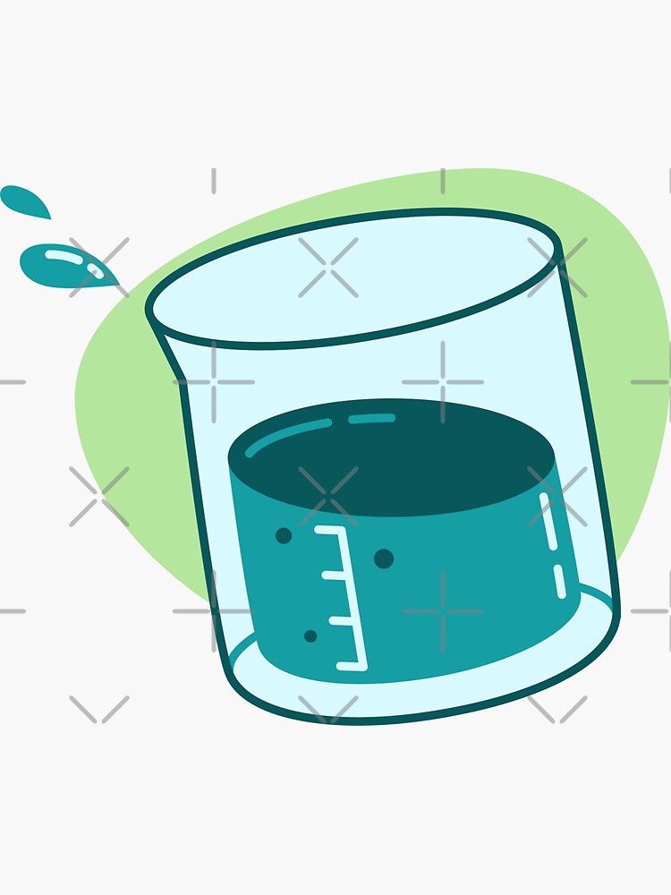 "Science Beaker" Sticker for Sale by beccajean1 | Redbubble