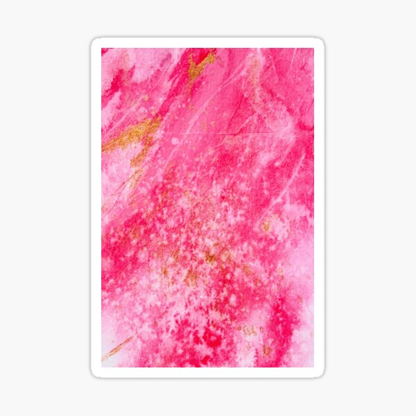 "Pink and Gold colorful abstract art " Sticker for Sale by ...