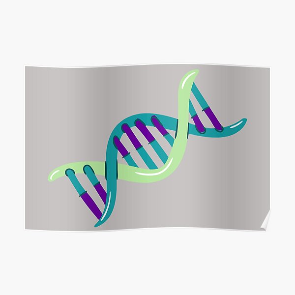 "DNA Strand" Poster by beccajean1 | Redbubble