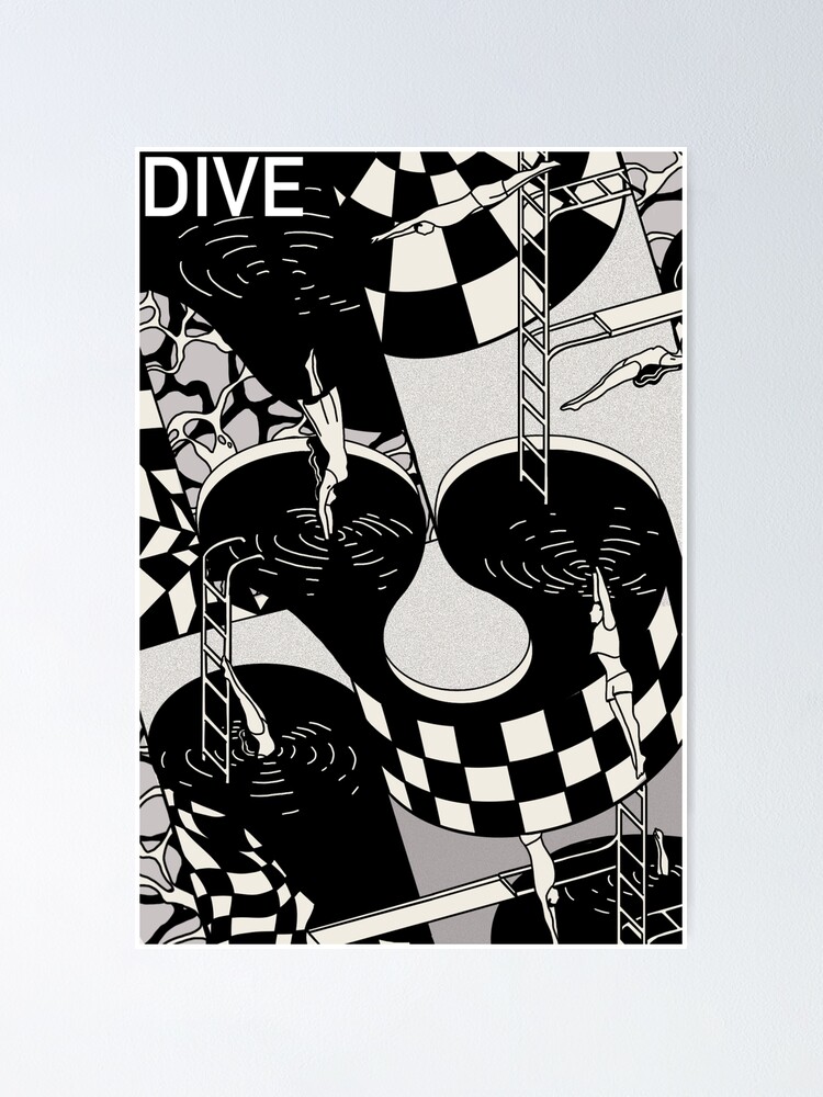 "dive poster" Poster for Sale by KeepingItCat | Redbubble