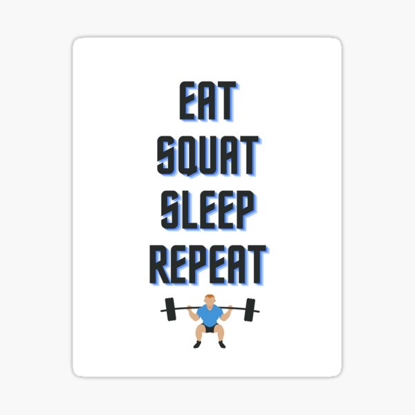 "Unisex Gym Squat Logo" Sticker for Sale by GymnMemes | Redbubble