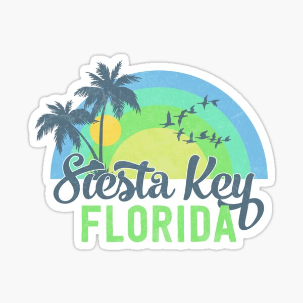 "Siesta Key Florida" Sticker by Madhoun-Shop | Redbubble