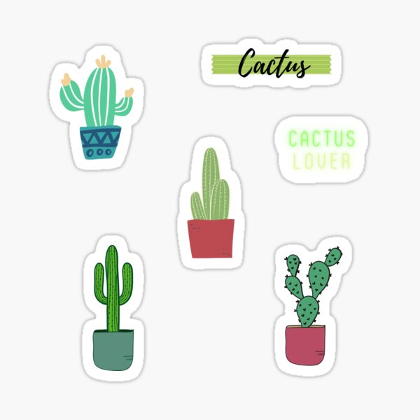 "~ Cactus Sticker pack " Sticker by sahereative-03 | Redbubble