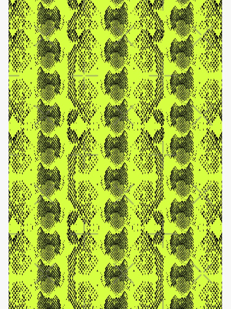 "Neon Green Snake Print" Sticker by Jia0008 | Redbubble