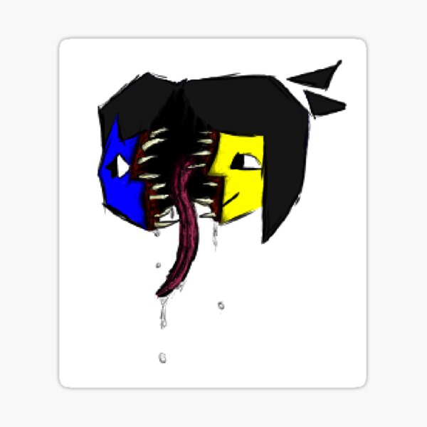 "Smiling ENA" Sticker for Sale by ImpersonalLand | Redbubble