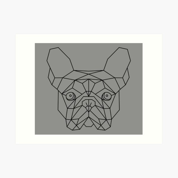 "French Bulldog Geometric" Art Print for Sale by Streethunter | Redbubble