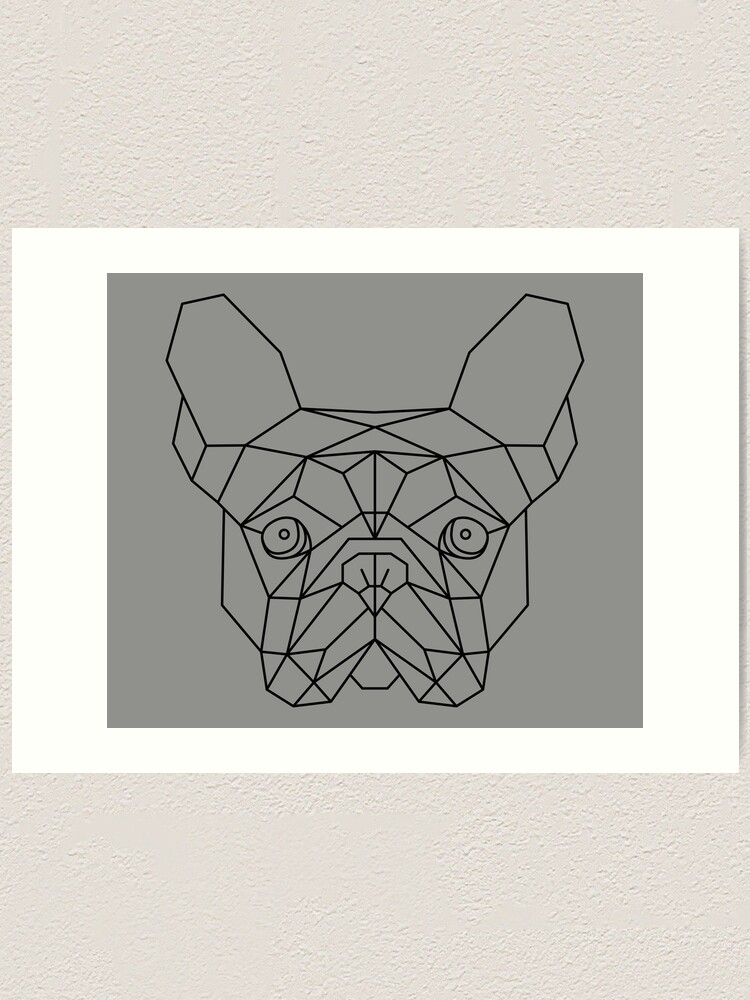 "French Bulldog Geometric" Art Print for Sale by Streethunter | Redbubble