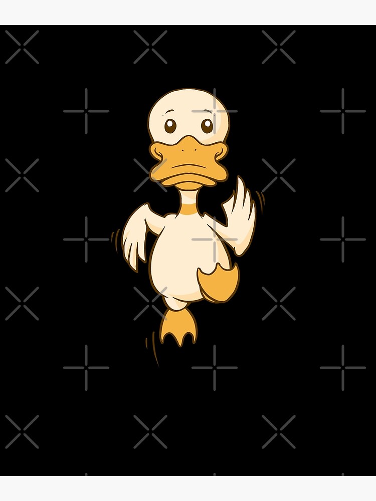 "Cute cartoon runner is running - runner ducks" Poster by pixelbull ...