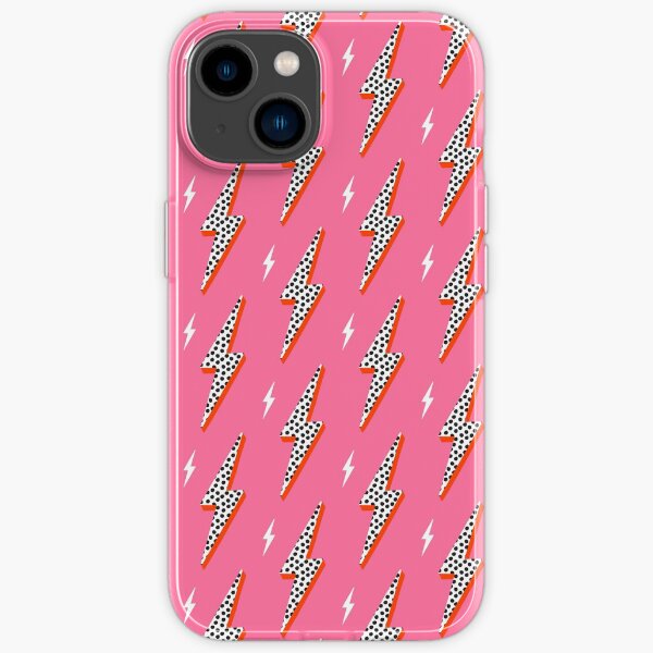 "Lightning bolt thunder flash preppy pink" iPhone Case for Sale by ...