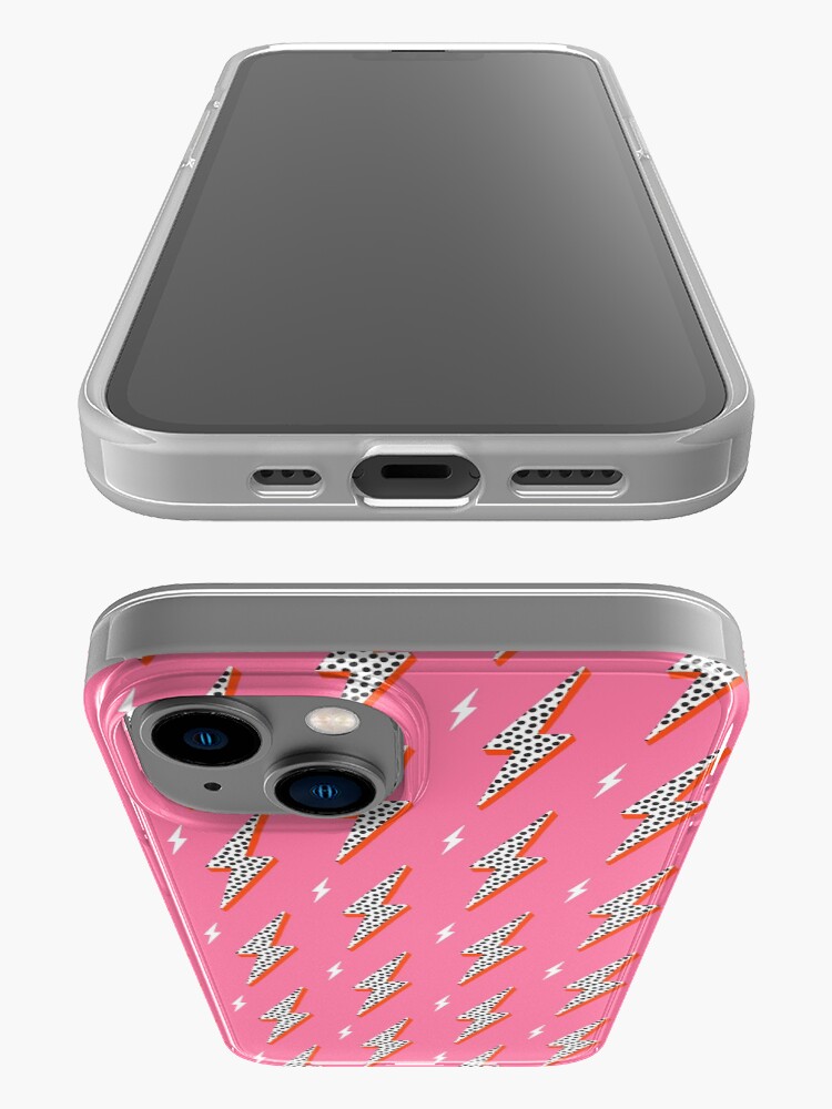 "Lightning bolt thunder flash preppy pink" iPhone Case for Sale by ...