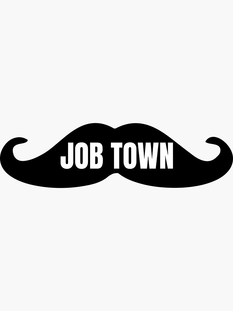 "Job Town" Sticker for Sale by FlagDownExpress | Redbubble