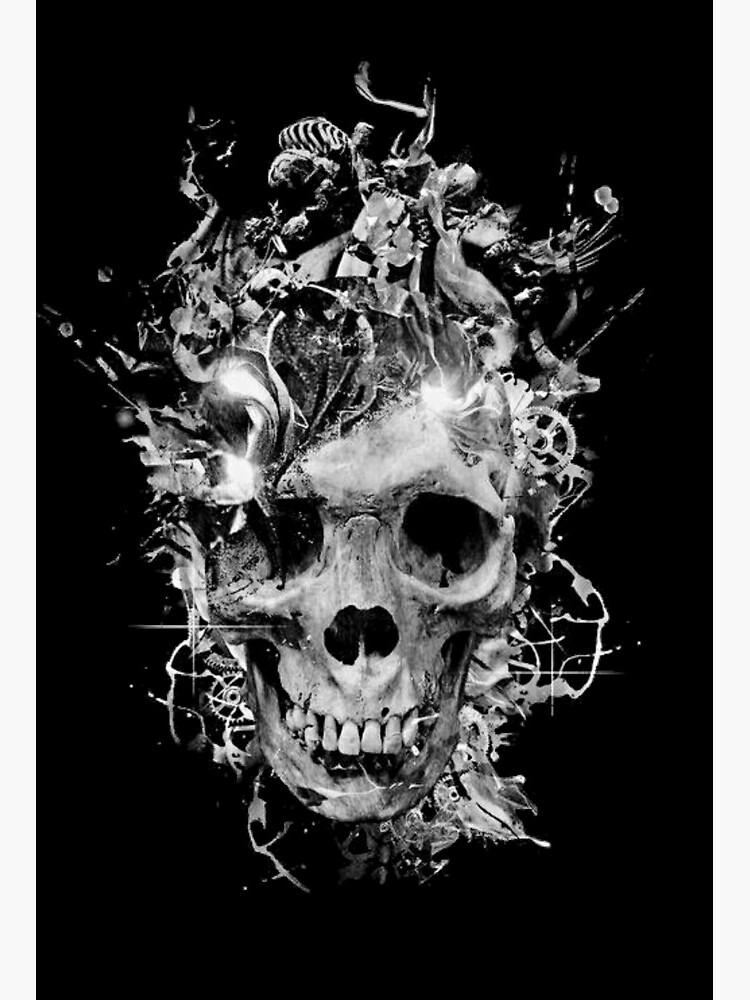 "Skull falling into the abyss. Falling in to hell" Art Board Print for ...