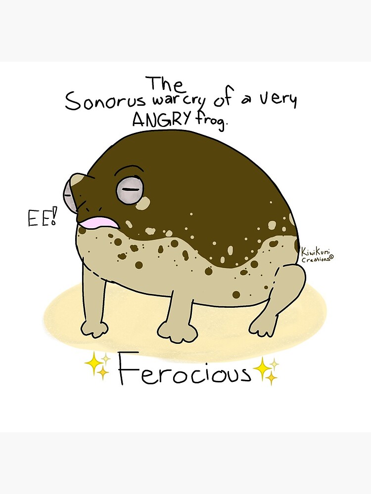 "Angry Desert rain frog meme" Canvas Print by KiwiKumis | Redbubble