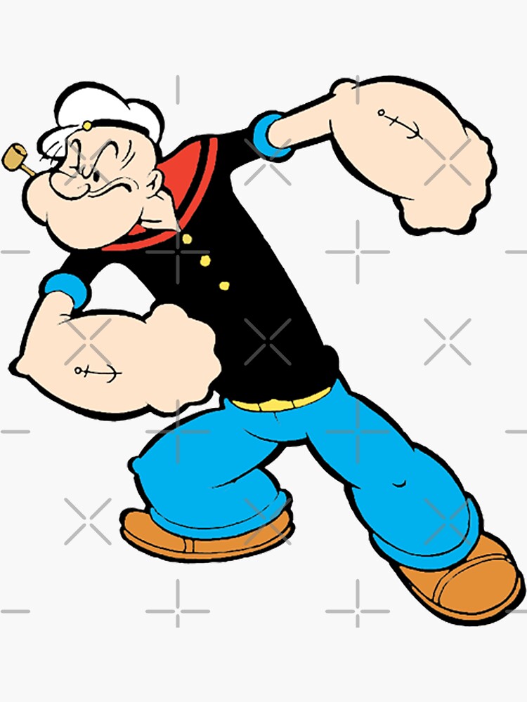 "A winking strong popeye the sailor man" Sticker for Sale by tshirts112 ...