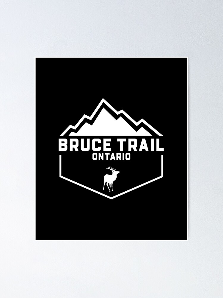 "Bruce Trail Vintage Badge" Poster by CJacobsDesigns | Redbubble