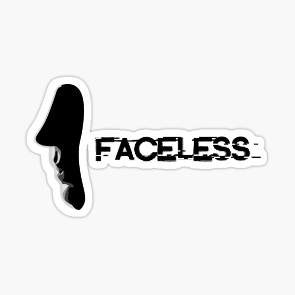 "Faceless" Sticker for Sale by xnunez09 | Redbubble