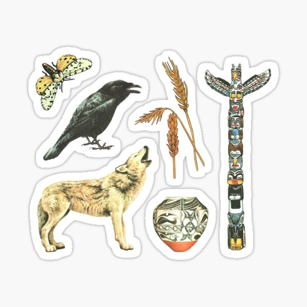 "Spirit Animal Sticker Pack - Native American Totem" Sticker by elevens ...