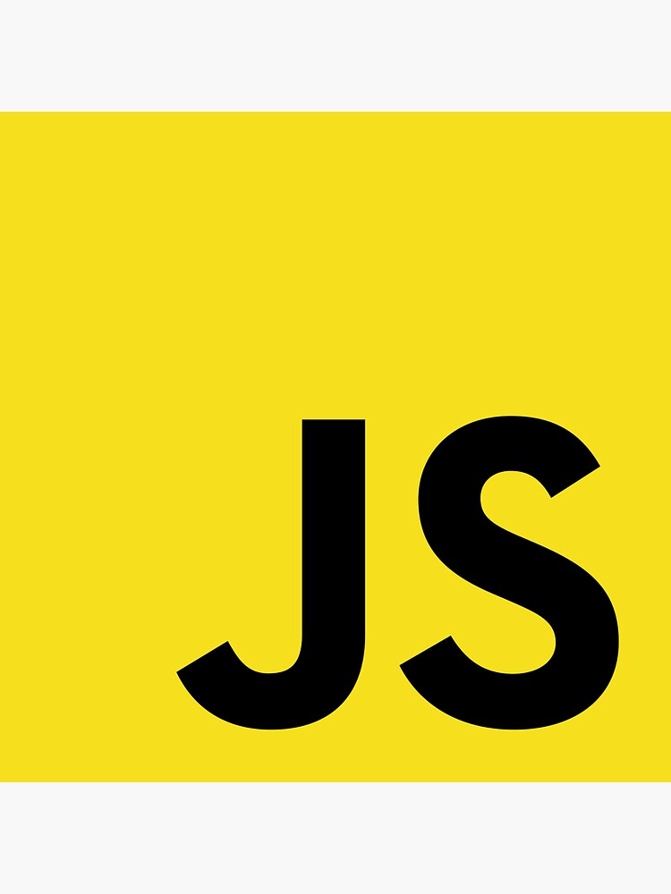 "JavaScript Logo" Sticker for Sale by BsmntDesigns | Redbubble